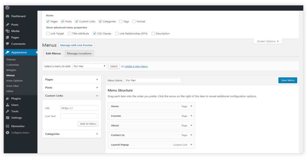 How to Trigger a Modal Popup on the Click of a Menu Element?