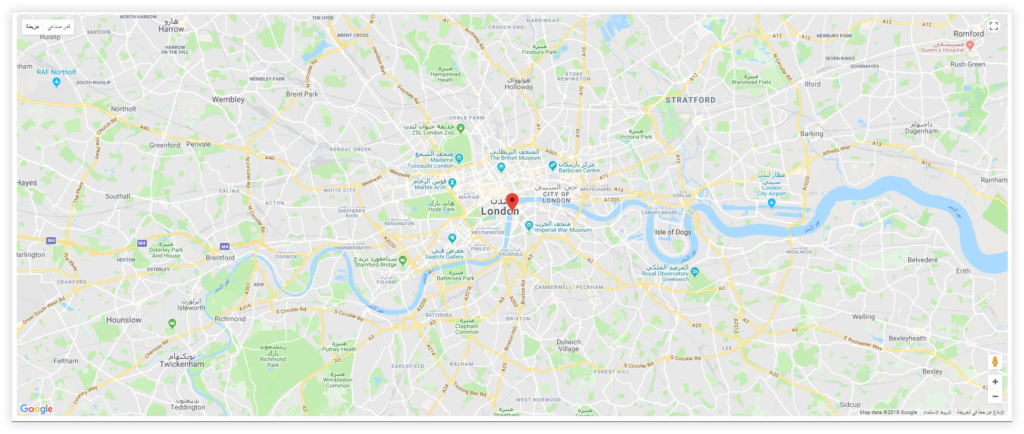 How to Display UAE's Google Maps widget in your Local Language?