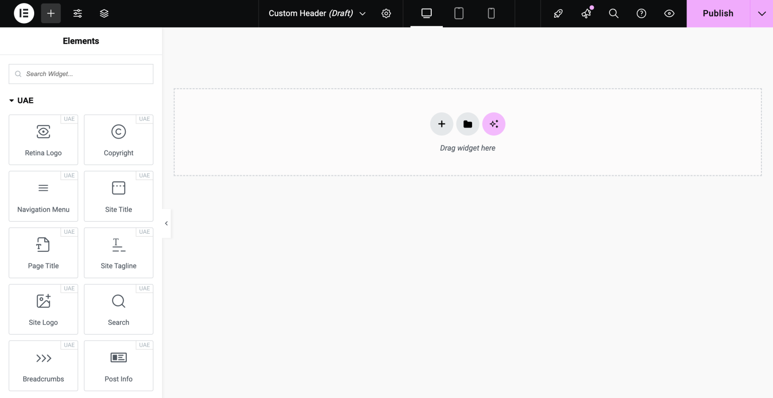 How to Create Headers or Footers with Elementor?