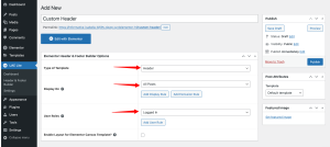 How to Create Headers or Footers with Elementor?
