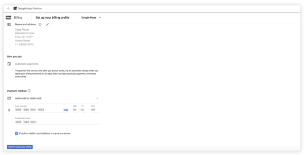 How to create Google API key in Google Maps Widget of UAE?
