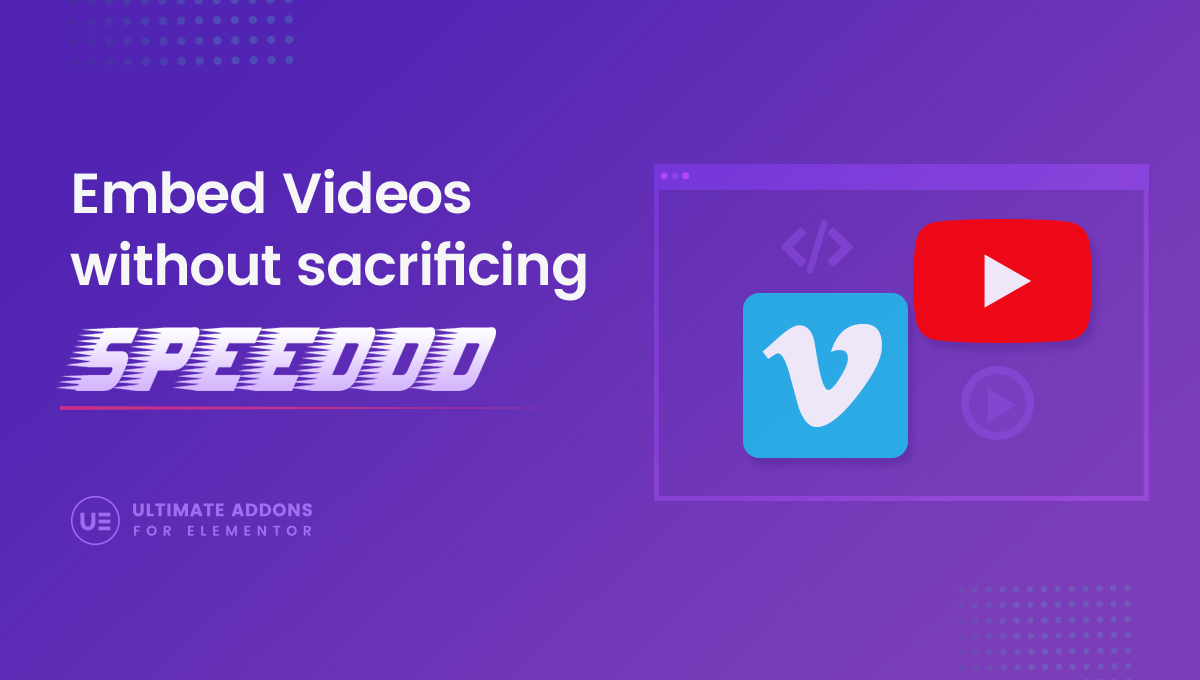 Elementor Video Widget – Ultimate Addons for Elementor