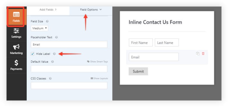 How to Display Your Form in a Single Line using WPForms Styler Widget?