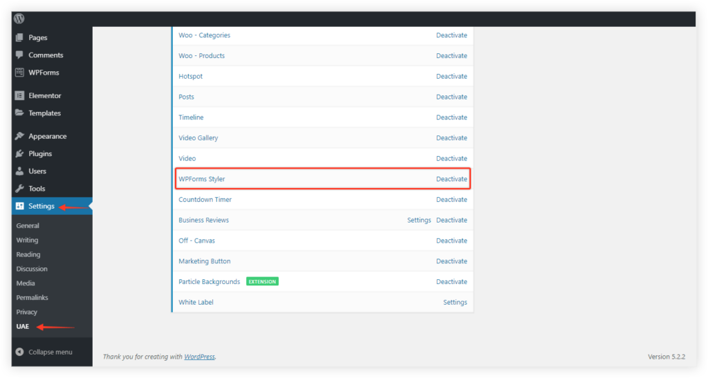 Unable to see WPForms Styler Widget in UAE?