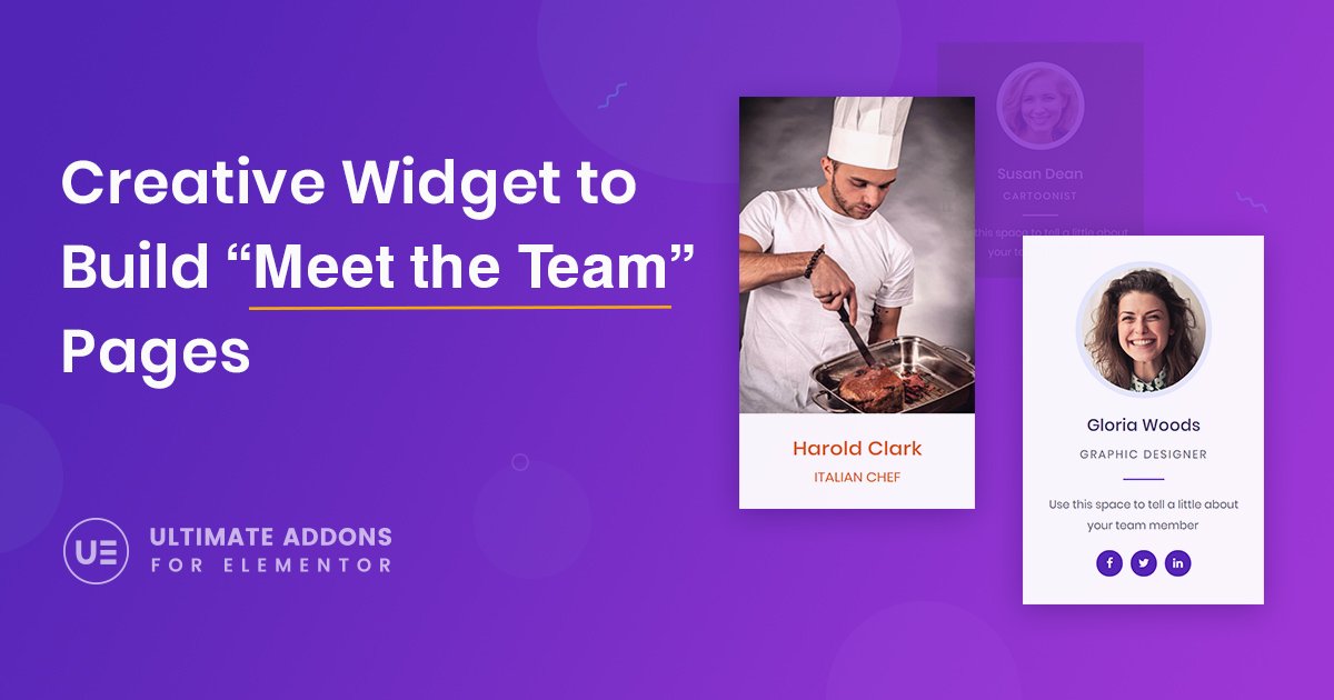 Elementor Team Member Widget – Ultimate Addons for Elementor