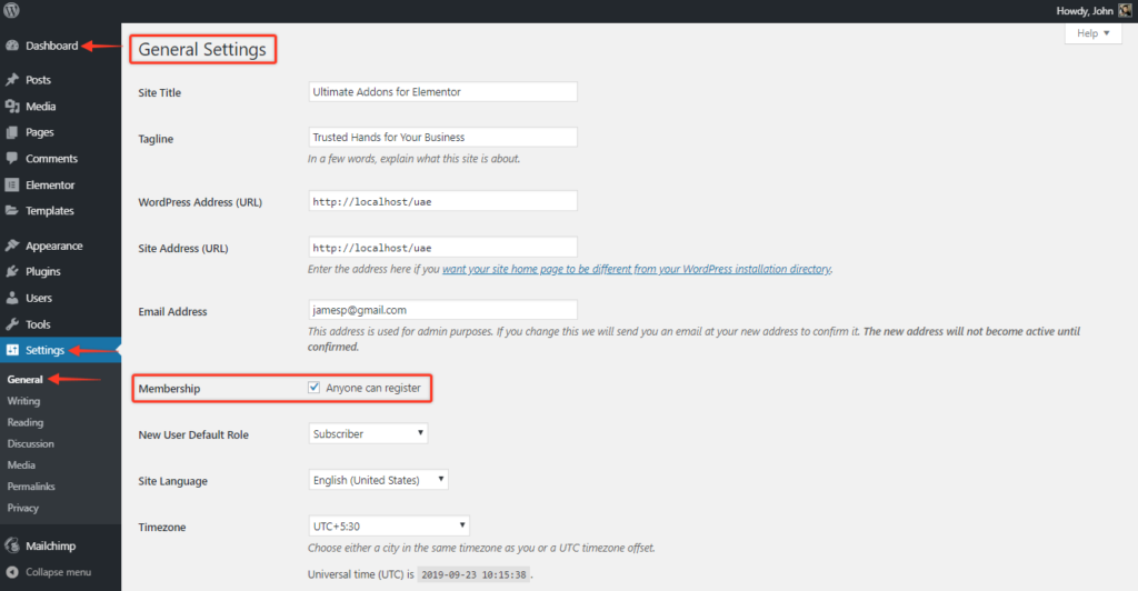 How to Create a User Registration Form using Elementor?