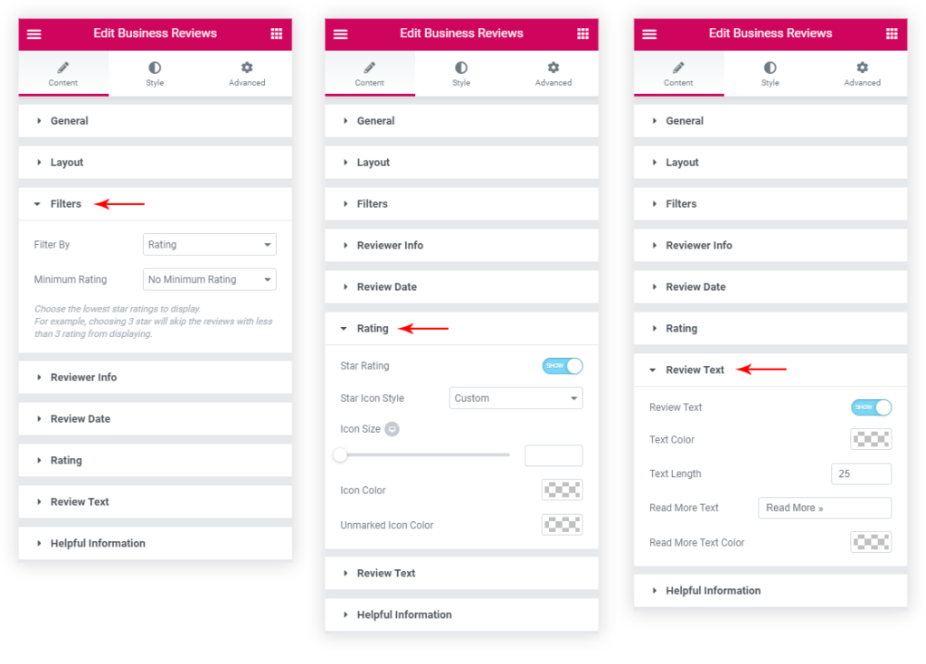 Business Reviews Widget