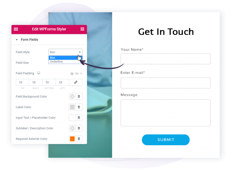 Elementor WPForms Styler Widget – Ultimate Addons for Elementor