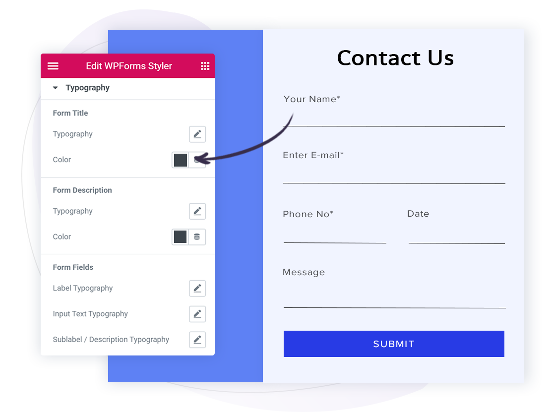 Elementor WPForms Styler Widget – Ultimate Addons for Elementor