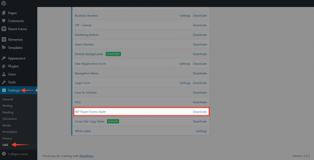 Unable to see WP Fluent Forms Styler Widget in UAE?