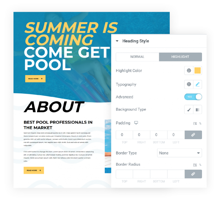 Elementor Dual Color Heading Widget Ultimate Addons For Elementor
