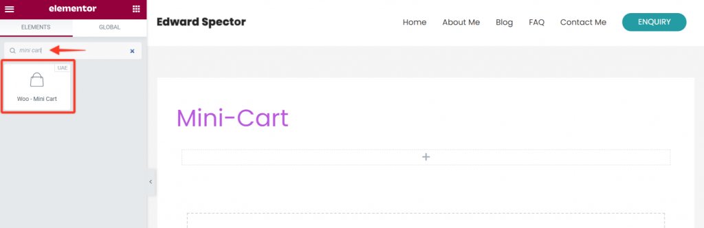 Woo - Mini Cart Widget