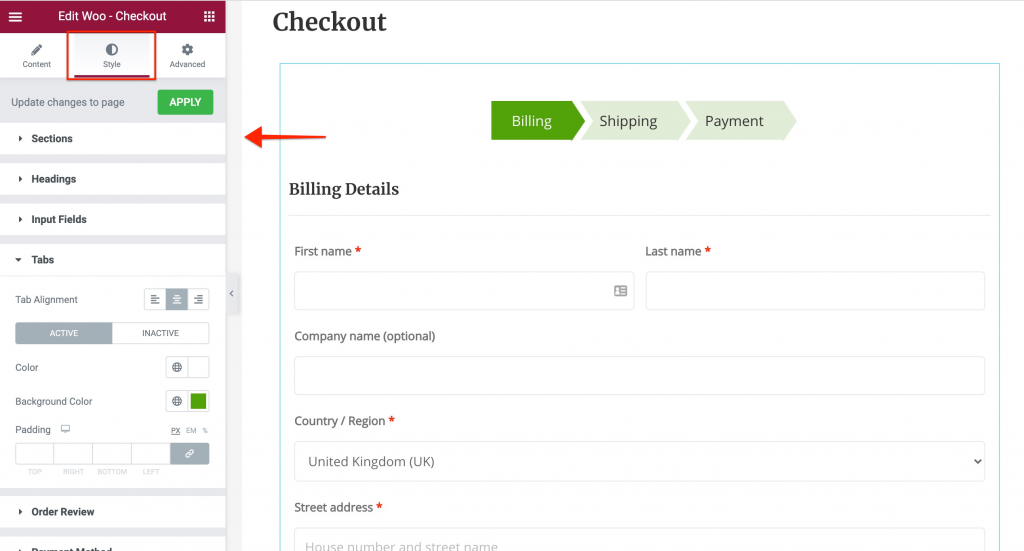 Woo - Checkout Widget