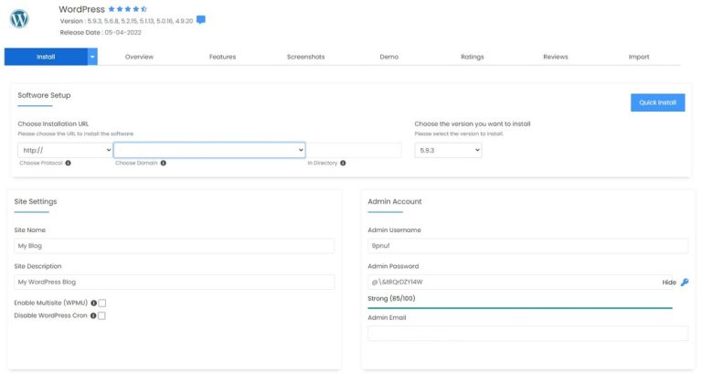 How to install WordPress and build a business website ()