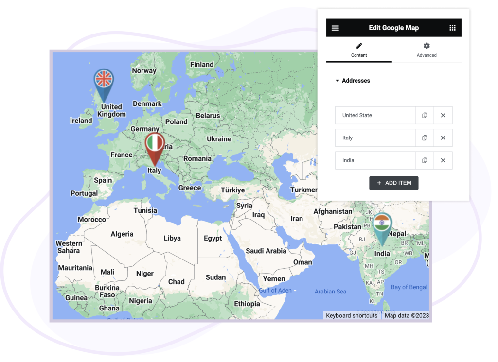 Elementor Google Map Widget – Ultimate Addons for Elementor