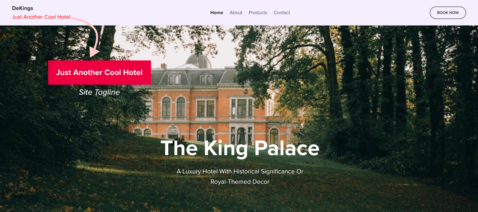 Display & Style WordPress Site Tagline