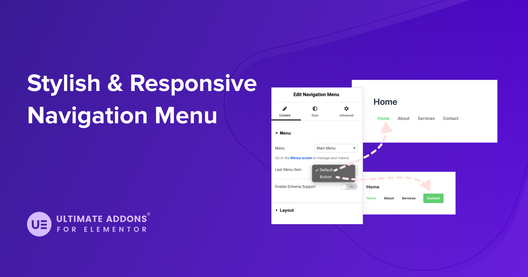 Stylish & Responsive Navigation Menu