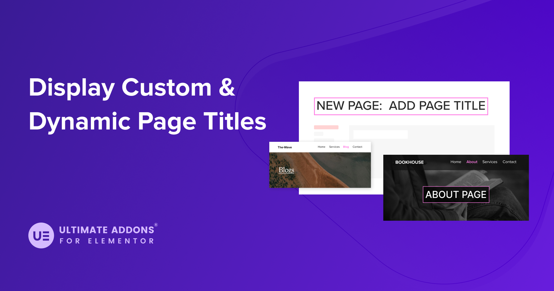 Display Custom & Dynamic Page Title