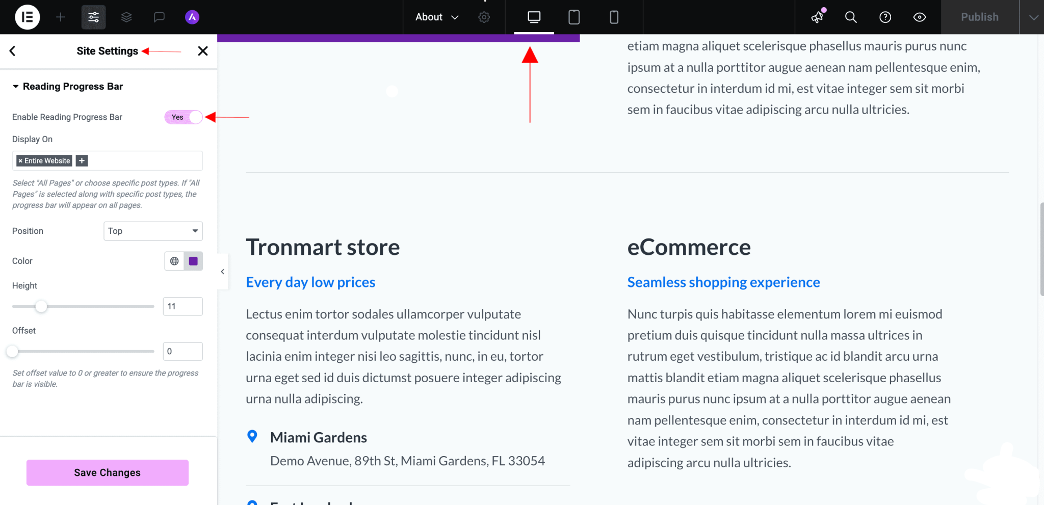 Reading Progress Bar (Extension)