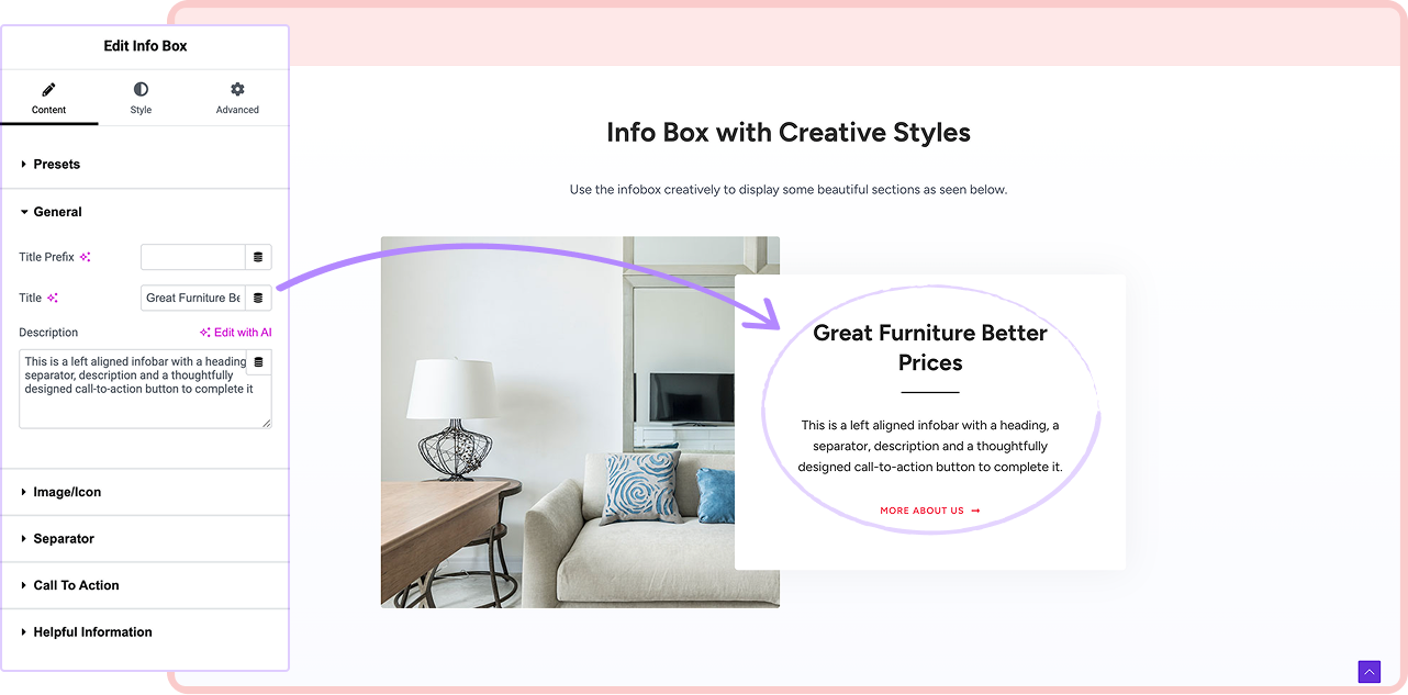 Elementor Info Box Widget – Ultimate Addons for Elementor