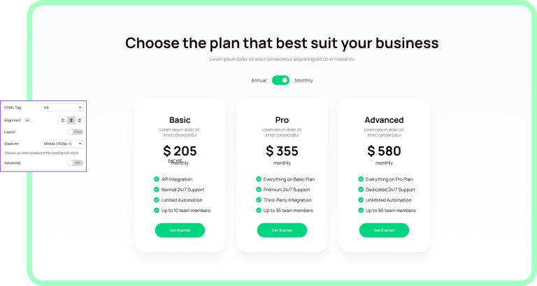 Elementor Content Toggle Widget - Ultimate Addons for Elementor
